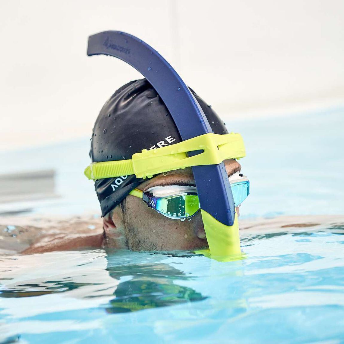 FOCUS SNORKEL - SMALL FIT - (NAVY BLUE BRIGHT YELLOW). Ninos Sports ...